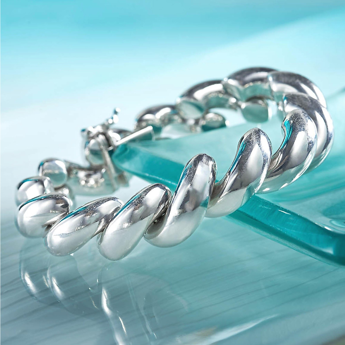 Ross-Simons Italian Sterling Silver Large San Marco Bracelet. 7.25 inches