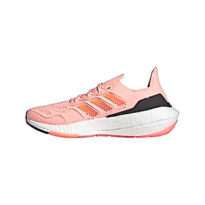 adidas Women's Ultraboost 22 Running Shoe, Light Flash Orange/Flash Orange/Turbo, 7