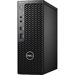 Dell Precision 3240 Compact Desktop Workstation – Intel i5-10400 - 16GB RAM 256GB NVMe SSD, Intel UHD 630 Graphics, DisplayPort, HDMI, USB Type-C, AC Wi-Fi, Bluetooth - Windows 11 Pro