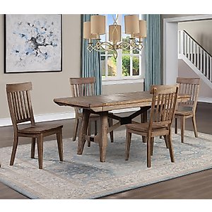 Steve Silver Riverdale 5-Piece Dining Set with Driftwood Finish RV500-5PC