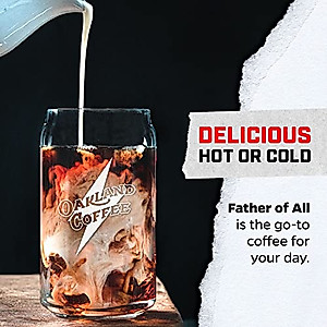 Oakland Coffee Father of All Dark Roasts - 10 Organic Coffee Pods, Dark Roast, Premium, Never Bitter, Slow Roasted, Ultra Smooth & Extra Strong Flavor, Single Serve Individual Compostable Coffee Pods