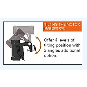 PARKHO HASWING Electric Trolling Motor – 24V 5 HP Power 31.5 Inch Shaft Ventura F 5.0 Brushless with Stepless Adjustable Speed Control and Safety Lanyard Boat Fishing Saltwater Freshwater