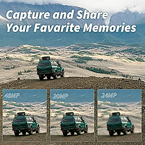 Saneen Digital Camera, 4K Kids Camera with 32GB SD Card and 2 Rechargeable Batteries, 48MP & 16X Digital Zoom Compact Point and Shoot Photography Cameras for Kids, Beginners, Elder - Blue