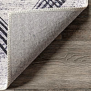 nuLOOM Meg Diamond Stain-Resistant Machine Washable Area Rug