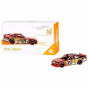Hot Wheels id Vehicle Oval Drive with Embedded NFC Chip, Uniquely Identifiable, 1:64 Scale, for Kids Ages 8 Years and Older