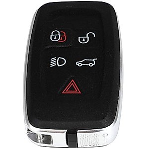 ANGLEWIDE Car Key Fob Keyless Entry Remote SHELL CASE Replacement for 10-15 for LR4 10-15 for/Sport (FCC Q0EWNTA2MA) 5 Buttons 1pad
