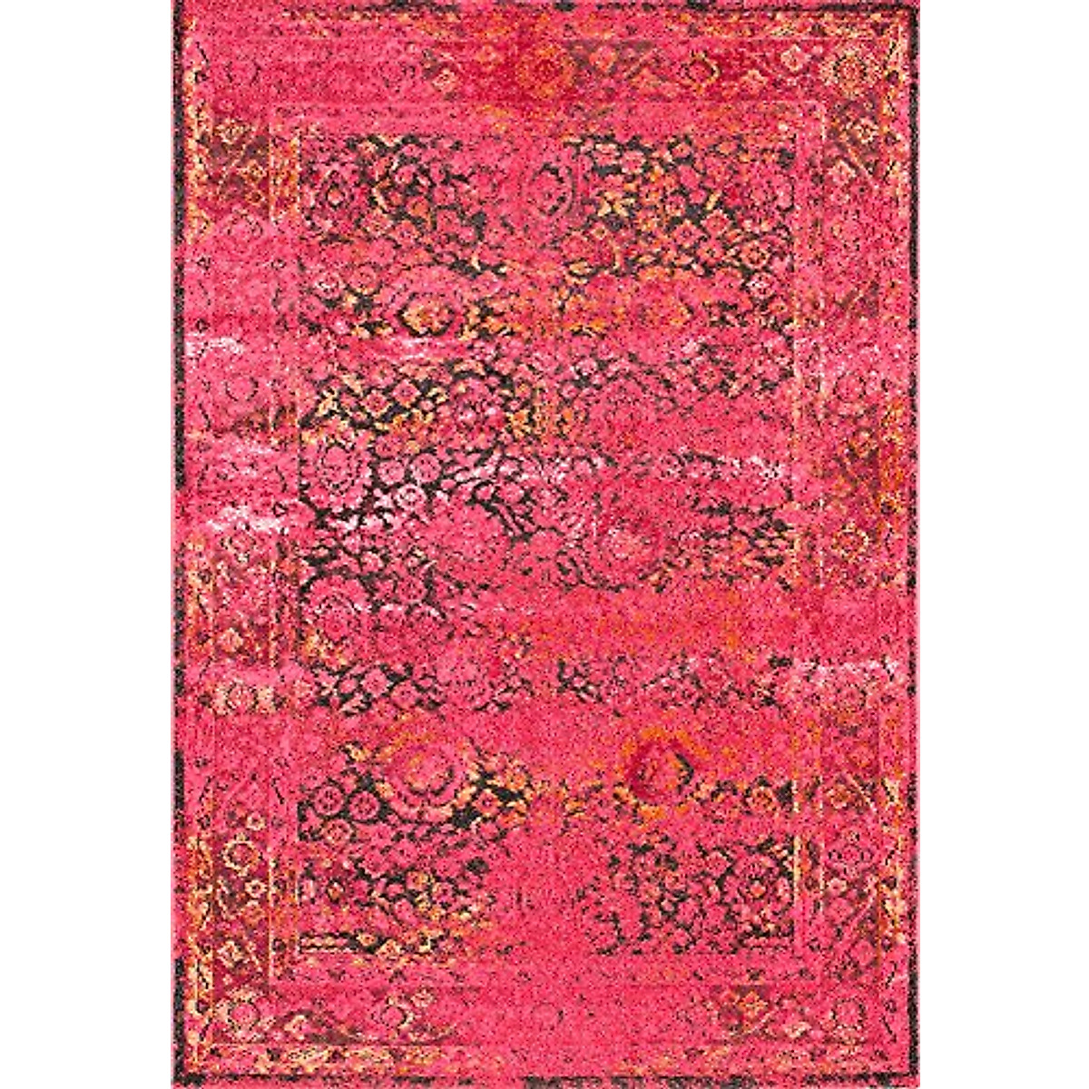 nuLOOM Vintage Shuler Area Rug, 7' 10" x 11', Cherry Pink