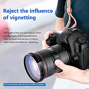 NEEWER 72mm MRC UV Protection Filter 30 Layer Multi Resistant Nano Coatings/HD Optical Glass/Water Repellent/Scratch Resistant/Aluminum Alloy Ultra Slim Frame/Ultraviolet Filter