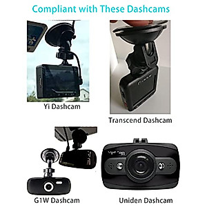 Suction Cup Mount for Yi Dash Cam 2.7', Uniden Dashcam, Black Box G1w Dash Camera etc, Hold Tightly Removeable Easy to Install and Stand Heat, 2 Pcs