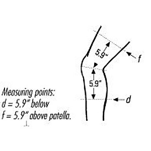 Bort 114250 StabiloGen® Latex-Free, Knee Brace, Breathable Knit Compression Knee Brace For Arthritis, ACL Injury, Meniscus Tear, Medical Grade, Made in Germany (Small)