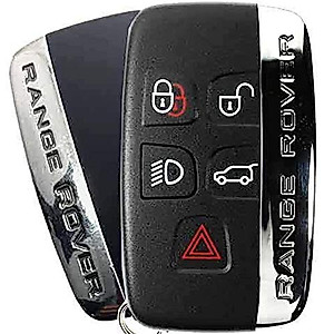 for Complete Remote (with Electronics) Replacement Compatible with Jaguar Land Rover Range Rover Remote Key Fob fits 2011-2020 LR2 LR4 Evoque Sport Velar and F-Type XJ F-Pace XE – FCC ID: KOBJTF10A