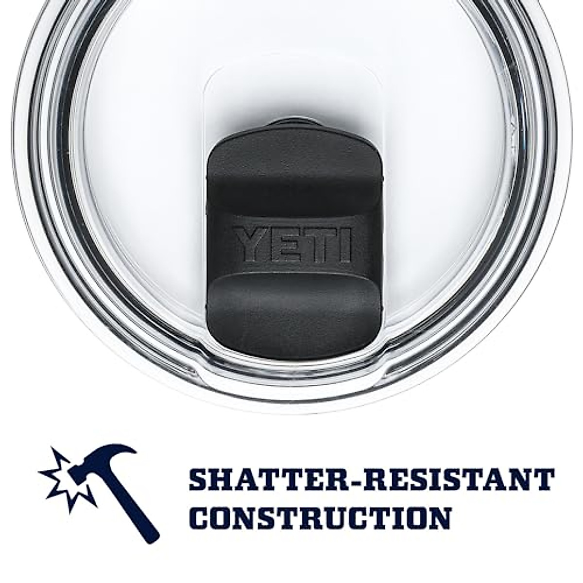 YETI Rambler 14 oz Stackable Mug, Vacuum Insulated, Stainless Steel with MagSlider Lid, White