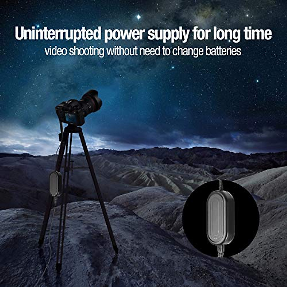 ACK-E10 Dummy Battery ENEGON AC Power Adapter DR-E10 DC Coupler Charger Kit (Replacement for LP-E10) Power Supply for Canon EOS Rebel T3, T5, T6, T100 Kiss X50, Kiss X701