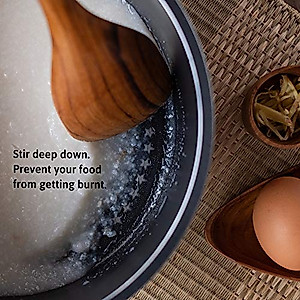 FAAY Teak Wooden Utensils, Healthy Spoon and Spatula Handcraft from High Moist-Resistance Teakwood for Non Stick Cookware (Corner Spoon - Right Hand)