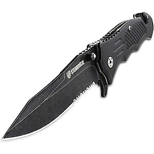 Steinbrucke Tactical Knife Pocket Knife Folding Stainless Steel 8Cr13Mov 3.4'' Blade, with Reversible Clip - Good Gift for Hunting Camping Survival Outdoor and Everyday Carry