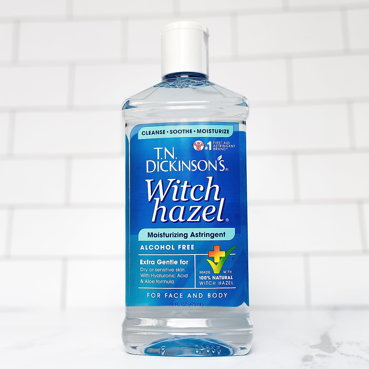T.N. Dickinson's Witch Hazel Alcohol-Free Moisturizing Astringent, Made with 100% Natural Witch Hazel 16 oz