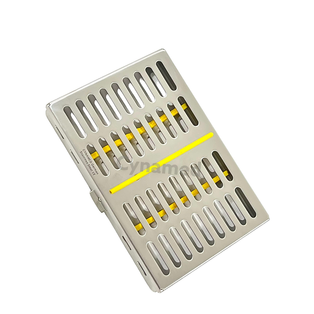 Cynamed Premium German Dental Autoclave Sterilization Cassettes Box Rack for 10 Instruments Branded