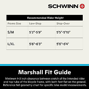 Schwinn Marshall Electric Hybrid Bike for Adults, Large/X-Large Step-Over Aluminum Frame, 250W Motor, 7 Speed, 27.5-Inch Wheels, Blue