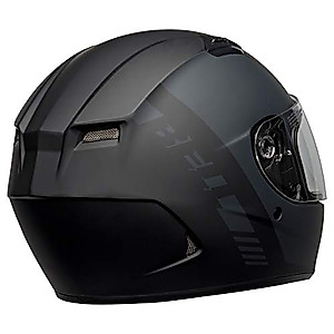 BELL Qualifier Full-Face Motorcycle Helmet (Turnpike Matte Black/Gray - Medium)