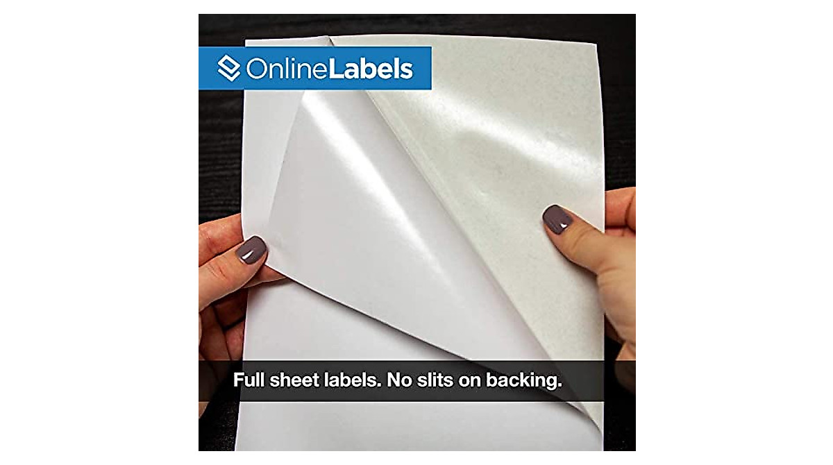 Printable White Matte Sticker Paper - 100 Sheets | 8.5x11