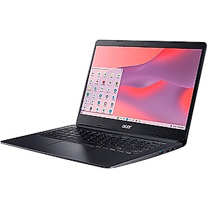 acer 2023 Newest Chromebook Laptop, 14 Inch FHD IPS Touchscreen Display, Intel Celeron Dual-Core Processor, 4GB LPDDR4, 64GB eMMC, Wi-Fi, USB-A&C, Chrome OS, Charcoal Black