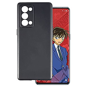 Shantime Oppo Reno 6 Pro+ 5G Case + Universal Mobile Phone Lanyards, Neck/Crossbody Soft Strap Silicone TPU Cover Bumper Shell for Oppo Reno 6 Pro Plus 5G (6.55”)