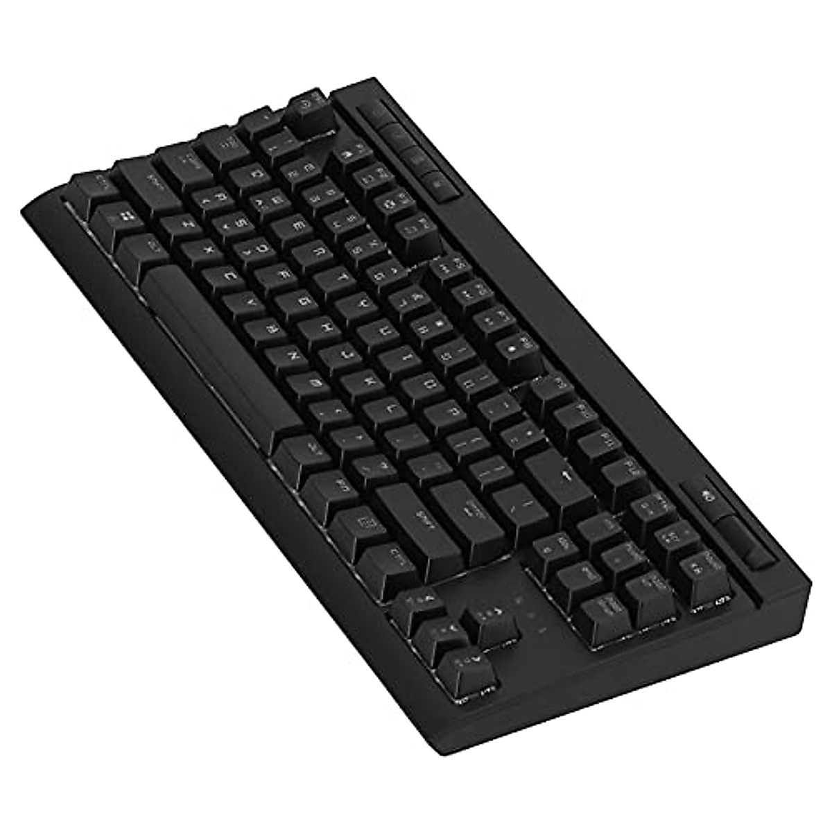Portable RGB Gaming Mechanical Keyboard,Rainbow LED Backlit Keyboard,Wired Gaming Keyboard,N‑Key Rollover Suspension Keycap,87 Keys RGB Gaming Keyboard for PC Computer Gamer