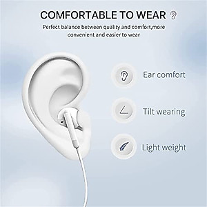 2 Pack-Apple Headphones Wired Earbuds with Lightning Connector Earphones with Built-in Microphone & Volume Control [Apple MFi Certified] Compatible with iPhone 13/12/11/XR/XS/X/8/7/SE