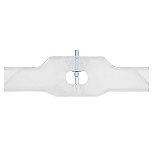 NAHANCO 610RCLH Plastic Baby/Infant Size Skirt/Pant Hangers, Long Metal Swivel Hook and Pinch Clips, Heavy Weight, 9", Clear (Pack of 100)