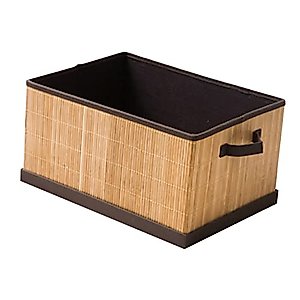 Storage Baskets Basket Storage Bin Portable and Organizer Kids Sorting for Shelves Nursery Baskets Toddlers M with Bamboo Laundry Sundries Home Office Handles Storage Basket