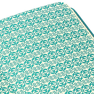 Hallmark Soft Cover Journal with Lined Pages (Scroll Bird, Teal) (5HWJ6935)
