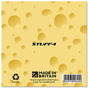 Funny Birthday Cards for Men Women - Cheesy Cheesiest Card - Joke Birthday Card for Dad Mom Brother Sister Daughter Son Grandpa Grandma, 5.7 x 5.7 Inch Joke Humor Bday Greeting Cards