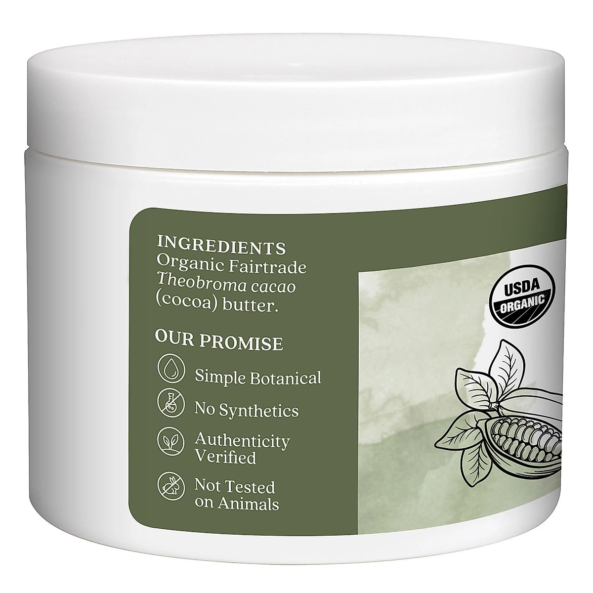 Aura Cacia Natural Cocoa Butter, 4 Ounce (113 g)