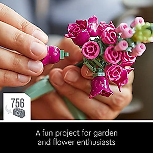 LEGO Icons Flower Bouquet 10280 Artificial Flowers, Set for Adults, Decorative Home Accessories, Gift for Her and Him, Botanical Collection