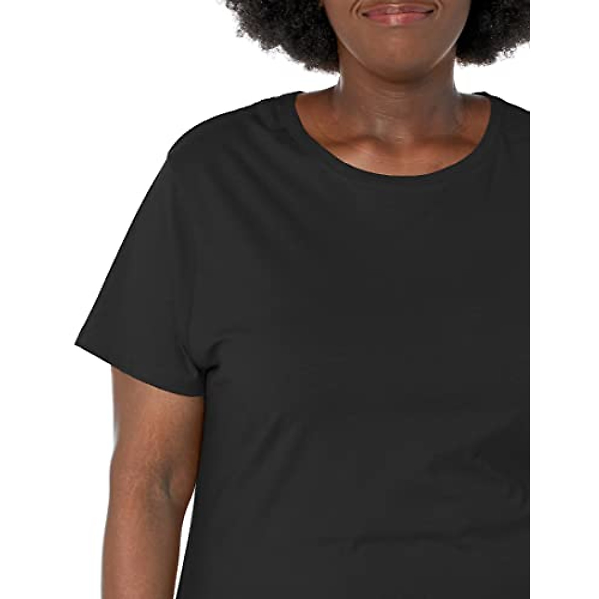 Just My Size Plus-Size Pure Cotton Jersey T-Shirt, Wide Classic Crewneck Tee for Women