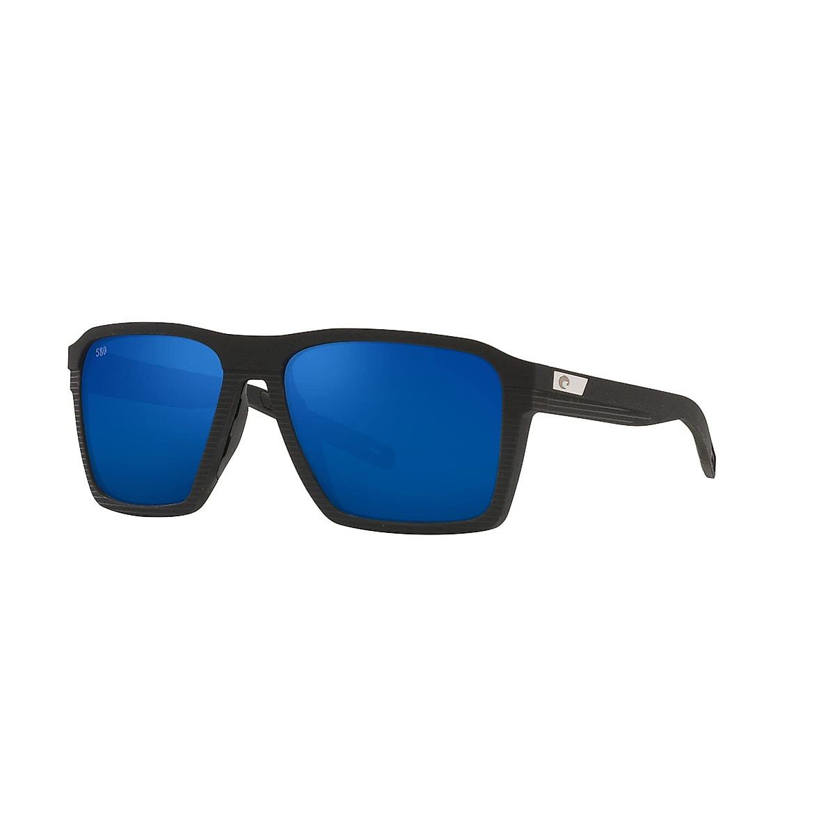 Costa Del Mar Mens Antille Aviator Sunglasses, Net Black/Grey Blue Mirrored Polarized-580G, 58 mm