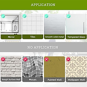 MIUTME 14-Pack Shower Caddy Adhesive Replacement, Strong Adhesive Hooks Strips,Transparent Shower Shelf Adhesion Stickers No Drilling,for Soap Holder, Bathroom Corner Shelves and Kitchen Racks