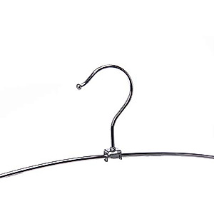 3 Quality Multi Pants Hangers, Space-Saving Multi-Bar Metal Pants Hangers, Stable with Non-Slip Foam Padding, Swivel Hook for 5 Jeans Each, Suit Pants, Scarves, Towels, Trousers (Skirt, 3)