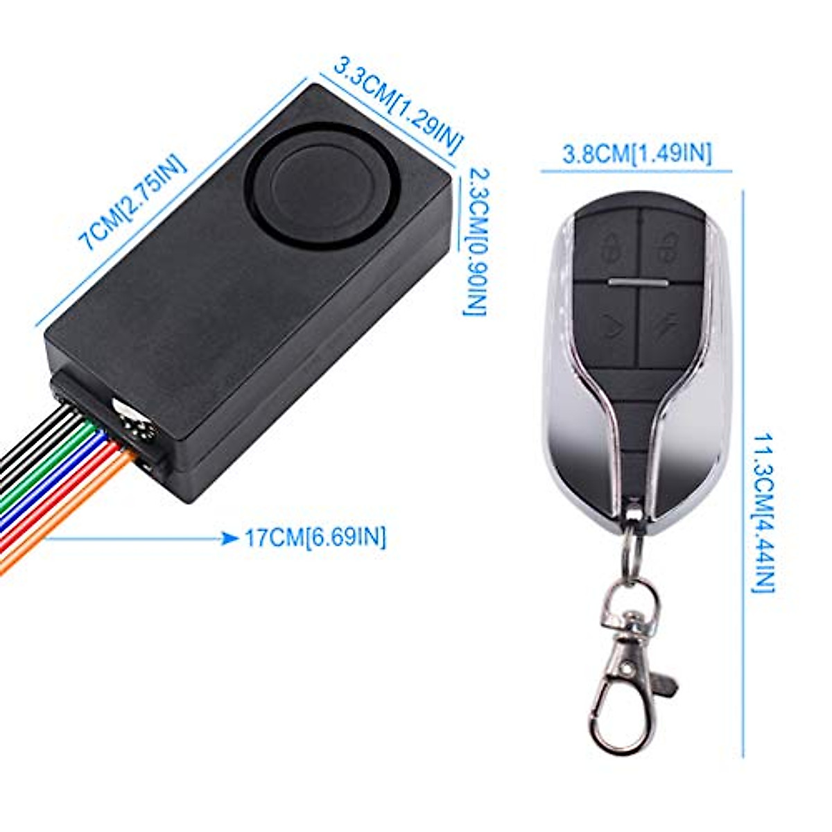 Garneck 1 Set Car Keyless Entry System Anti-Theft Motorcycle Alarm Electric Car Remote Alarm for Electric Car Motorcycle Bike Security Alarm