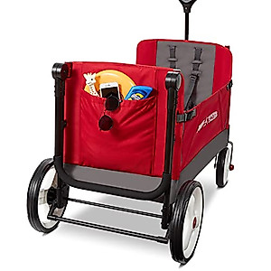 Radio Flyer Convertible Stroll 'N Wagon, Red