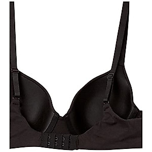 Amazon Essentials T-Shirt Bras for Women, Comfortable Underwire, Pack of 2, Black/Grey Heather, 40A