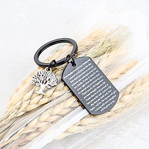 UJIMS Daughter in Law On Your Wedding Day Keychain for Bridal Shower Daughter in Law Wedding Jewelry from Mother-in Law (DaughterinLawWeddingBlackKeychain)