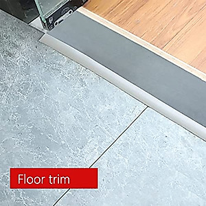 iZiv 6.56 FT PVC Floor Transition Strip, Peel and Stick Molding Trim for Threshold Transitions with a Height Less Than 5 mm, Carpet & Floor Edging Trim, Carpet to Tile Transition Strip