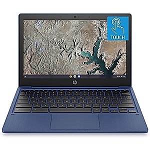 HP Chromebook 11-inch IPS Touchscreen Laptop, MediaTek MT8183 Octa-Core Processor, 4GB RAM, 32GB eMMC Storage, WiFi, Webcam, USB Type C, Chrome OS (Renewed)