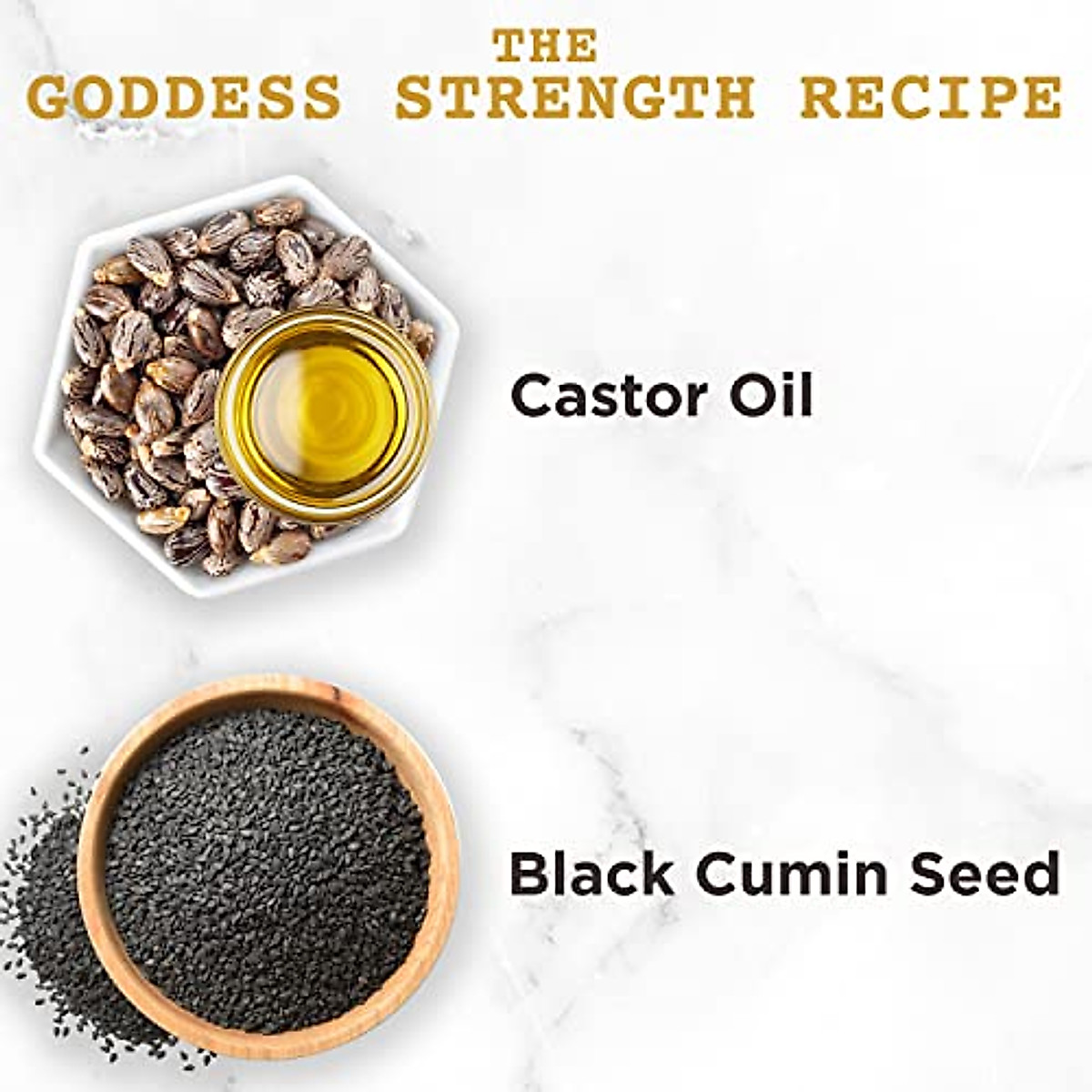Carol’s Daughter Goddess Strength 7 Oil Blend Scalp & Hair Treatment Oil to Strengthen & Lengthen Curls – with Castor Oil, Olive Oil, Jojoba Oil - For Wavy, Curly, Coily, Natural Hair, 4.2 fl oz