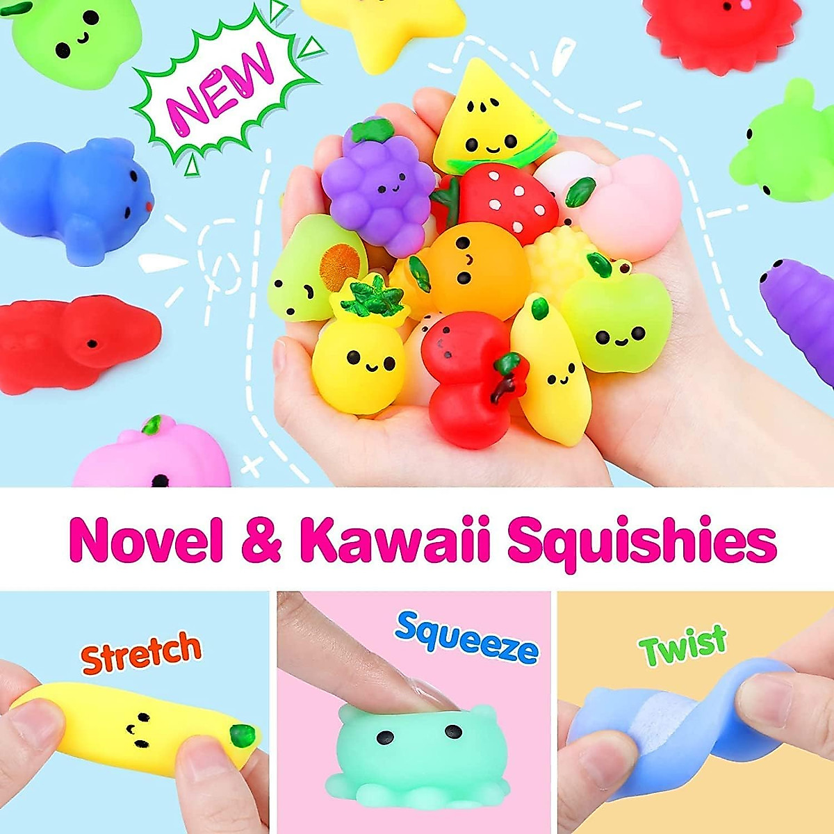 109 Pcs Party Favors for Kids 4-8, Pop Fidget Toys, Goodie Bag Stuffers, Treasure Box Toys for Classroom, Carnival Prizes, Pinata Stuffers, Goodie Bags Filler, Prize Box toys for Kids Classroom