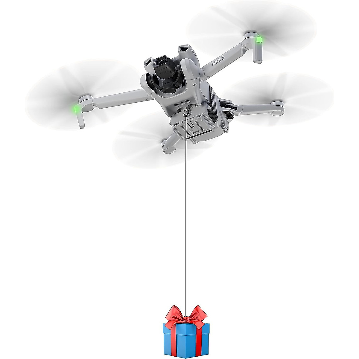 DJI Mini 4 Pro Drone FUN Bundle Plus with Airdrop System DJI RC 2 Screen remote with 3 Battery Bundle Kit 45-min Flight Time Camera Drone Bundle, with 128 GB SD, Cool Anti Collision Strobe Lights and More