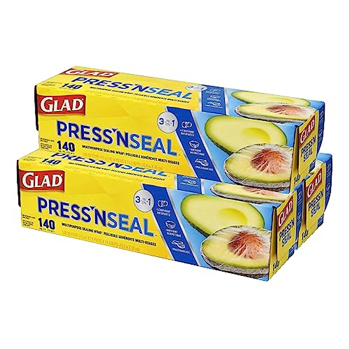 Glad Press'n Seal, 140 SQ. Foot, (Pack of 3)