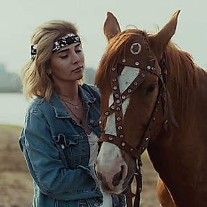 Achiou Wide Headbands for Women Non Slip, Fashion Boho Knotted Hair Bands for Wome's , Cotton Elastic Hair Wrap for Girls Running Sport Yoga,6 Pack