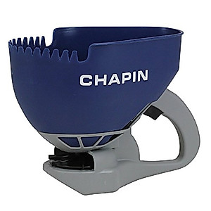 Chapin 8705A 1.6L/.4 Gal Crank (1 Package) Hand Salt Spreader, 3 -Liter, Blue